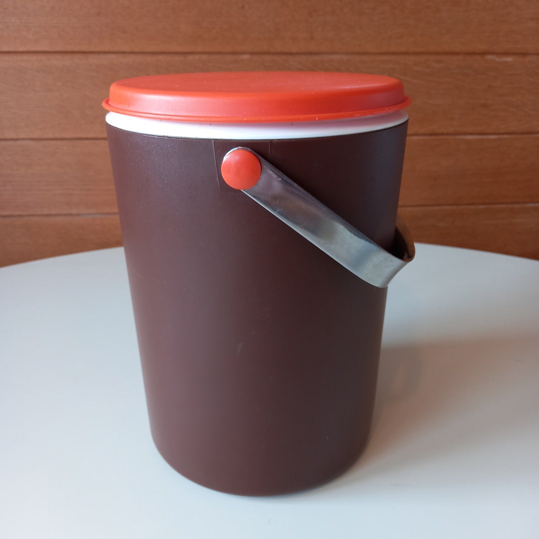 Vintage Food Container, 70s Food Storage Vacuum Flask , Food Container ...