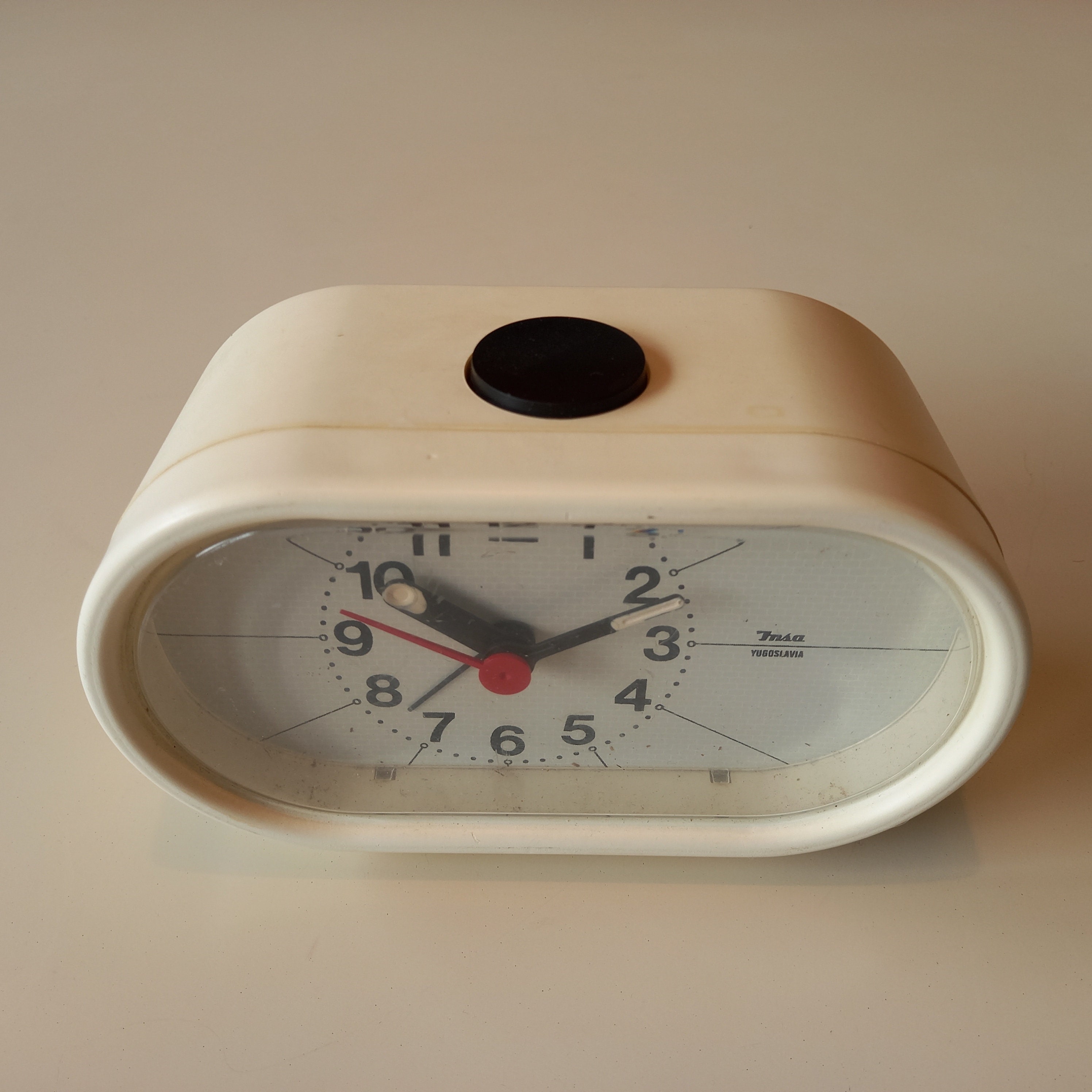 Working Retro Alarm Clock by INSA Made in Former Yugoslavia, Vintage ...