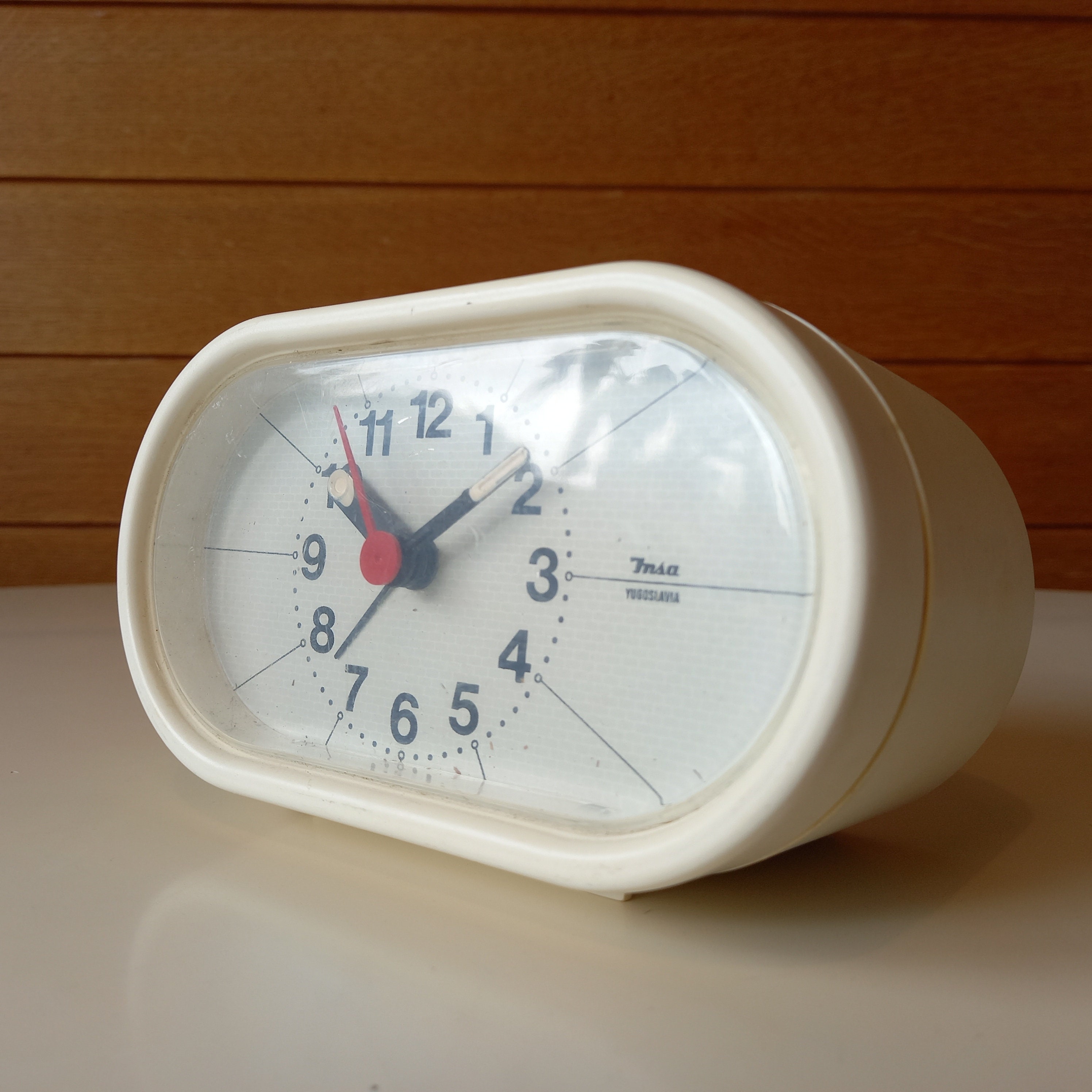 Working Retro Alarm Clock by INSA Made in Former Yugoslavia, Vintage ...