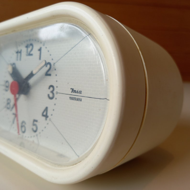 Working Retro Alarm Clock by INSA Made in Former Yugoslavia, Vintage ...