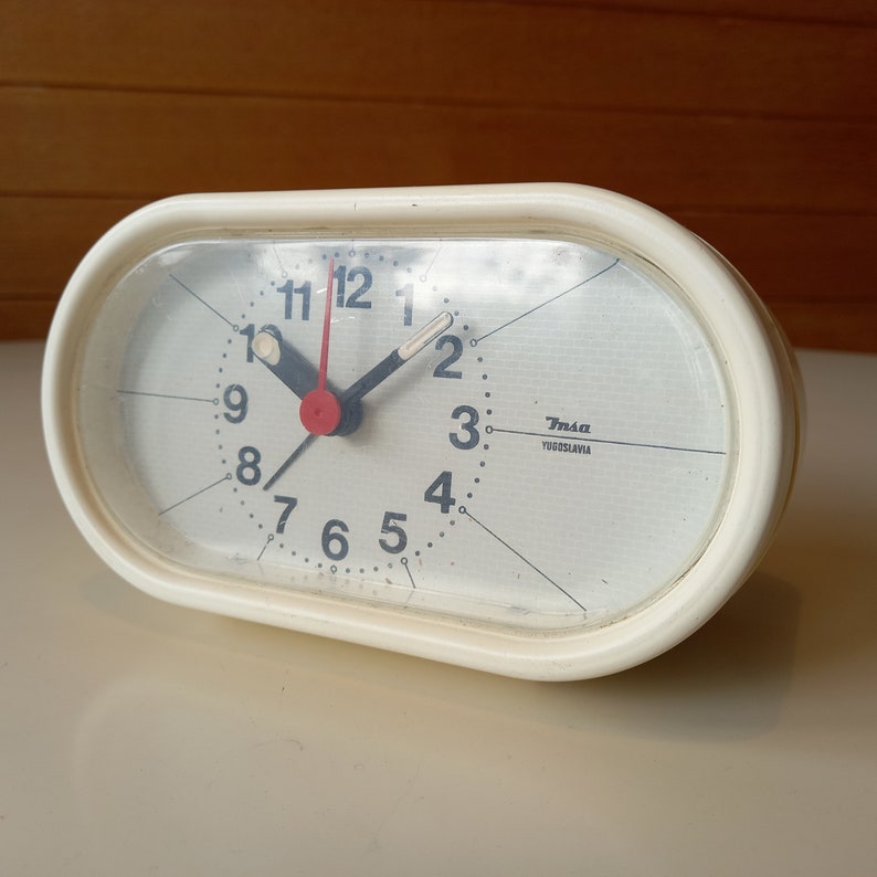 Working Retro Alarm Clock by INSA Made in Former Yugoslavia, Vintage ...