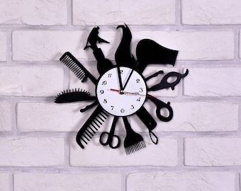 Beauty Salon Wall Clock - Etsy