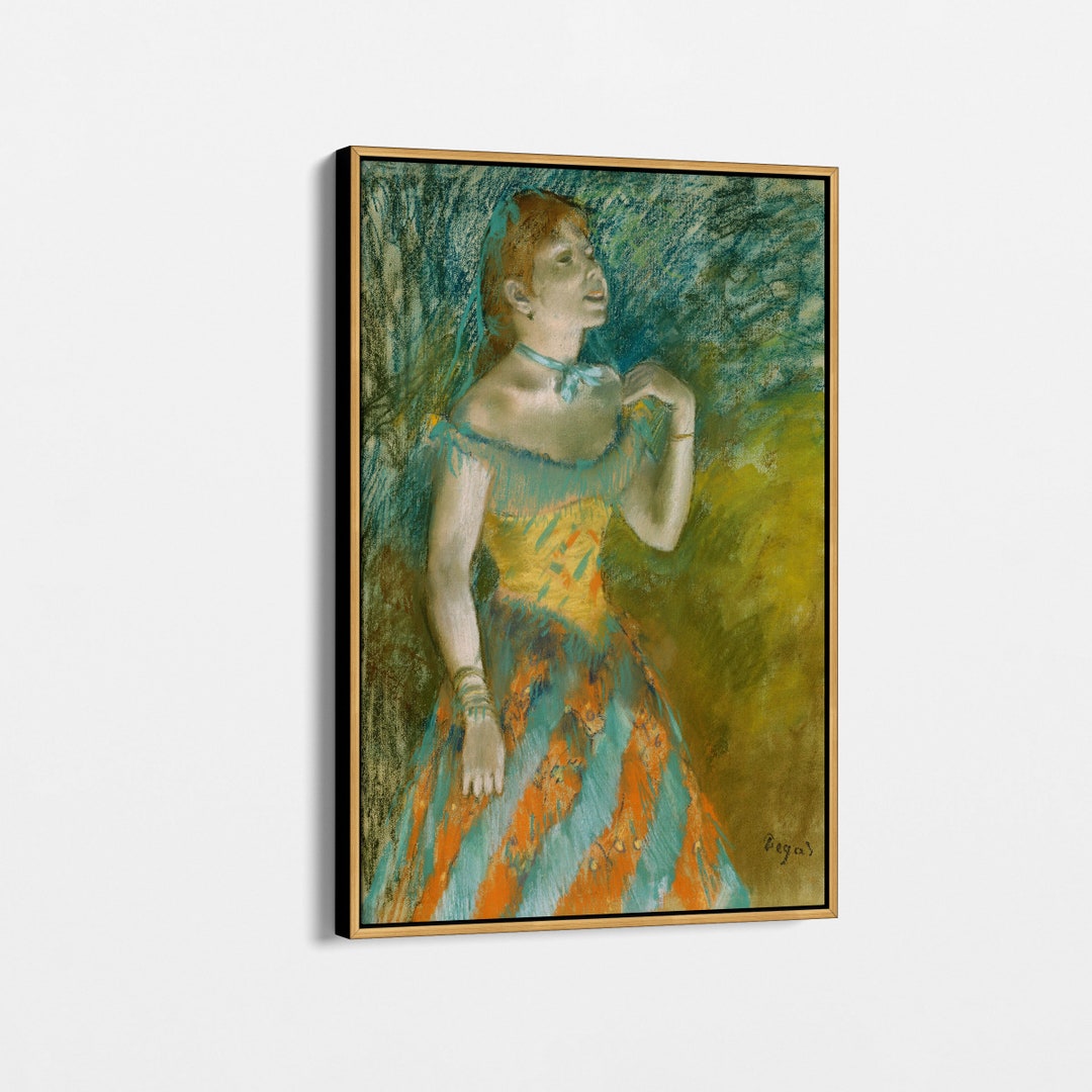 The Singer in Green by Edgar Degas Canvas Wall Art Print, Edgar Degas ...