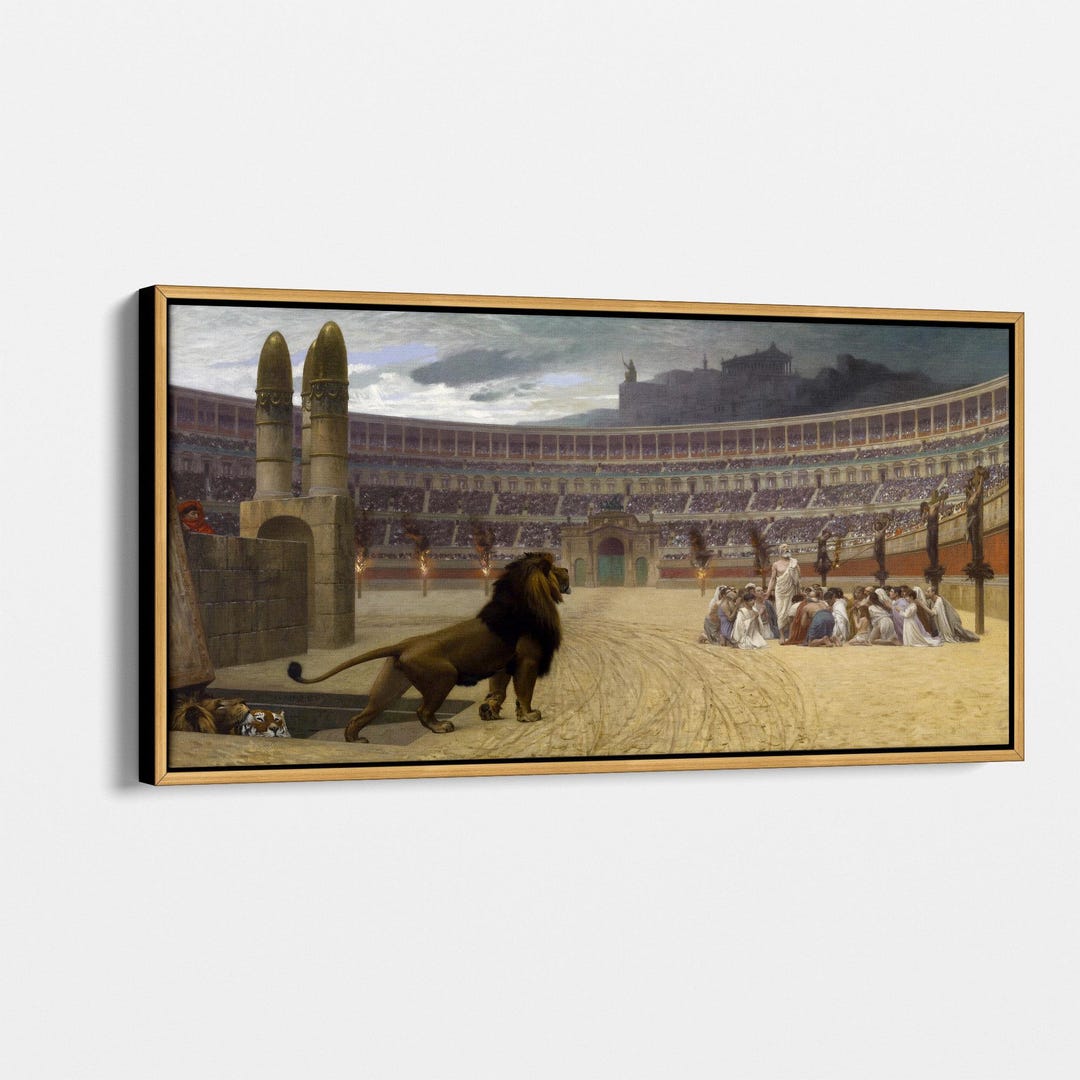 The Christian Martyrs' Last Prayer by Jean Leon Gerome Canvas Print ...