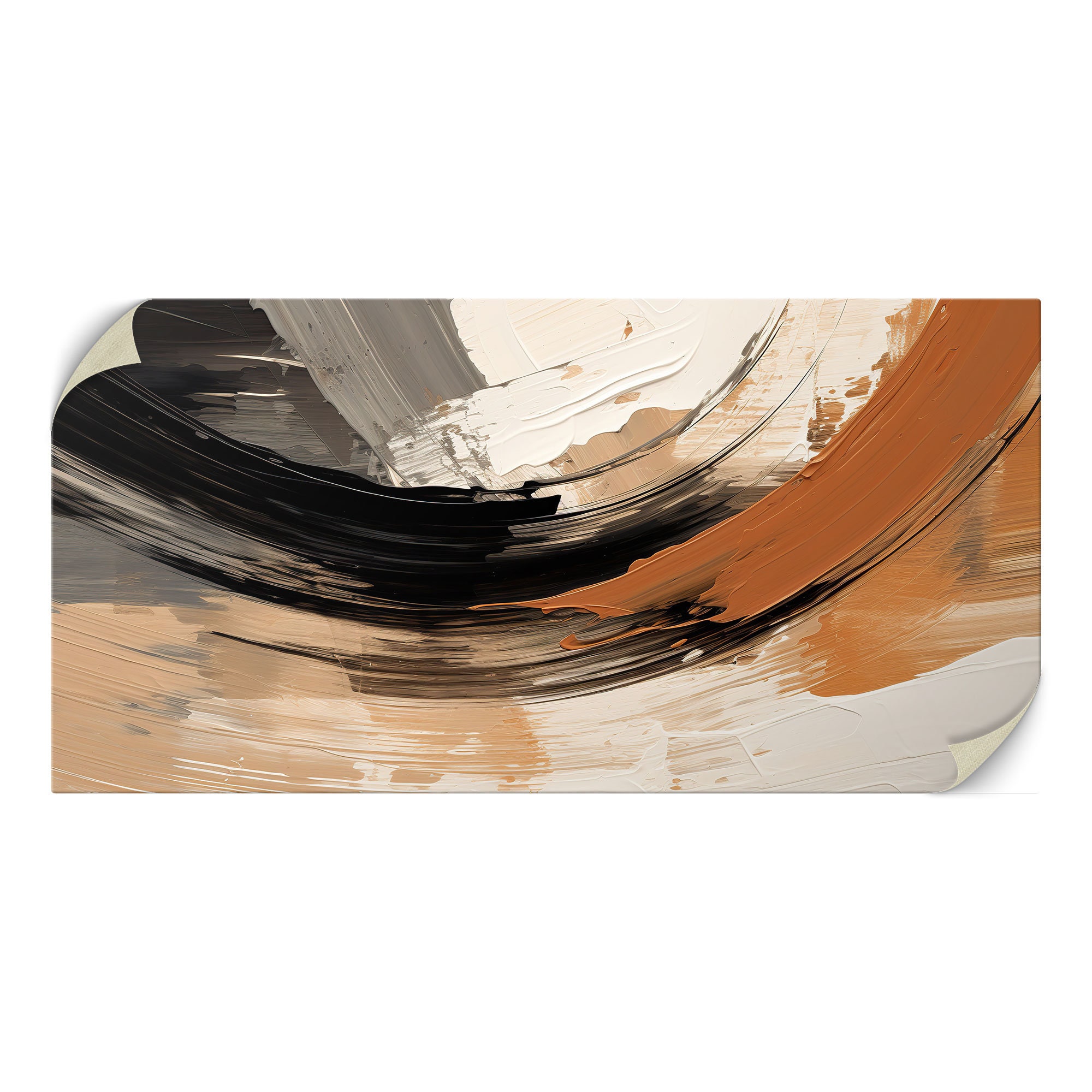 Modern Abstract Art Canvas, Neutral Tones Wall Decor, Large Painting ...