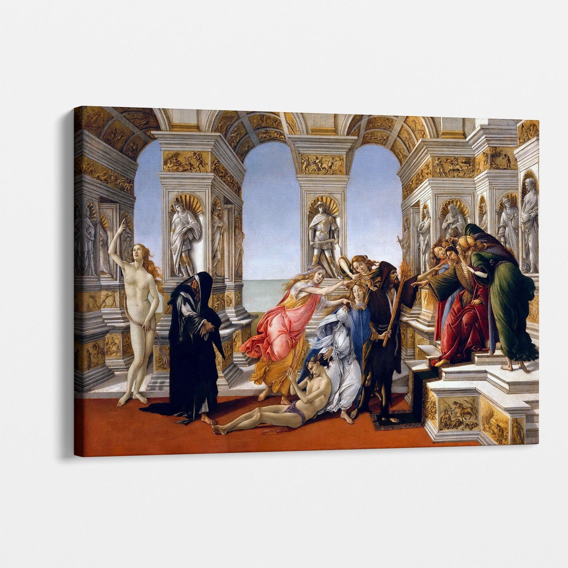 Calumny of Apelles by Sandro Botticelli - Extra Large Canvas Wall Art ...