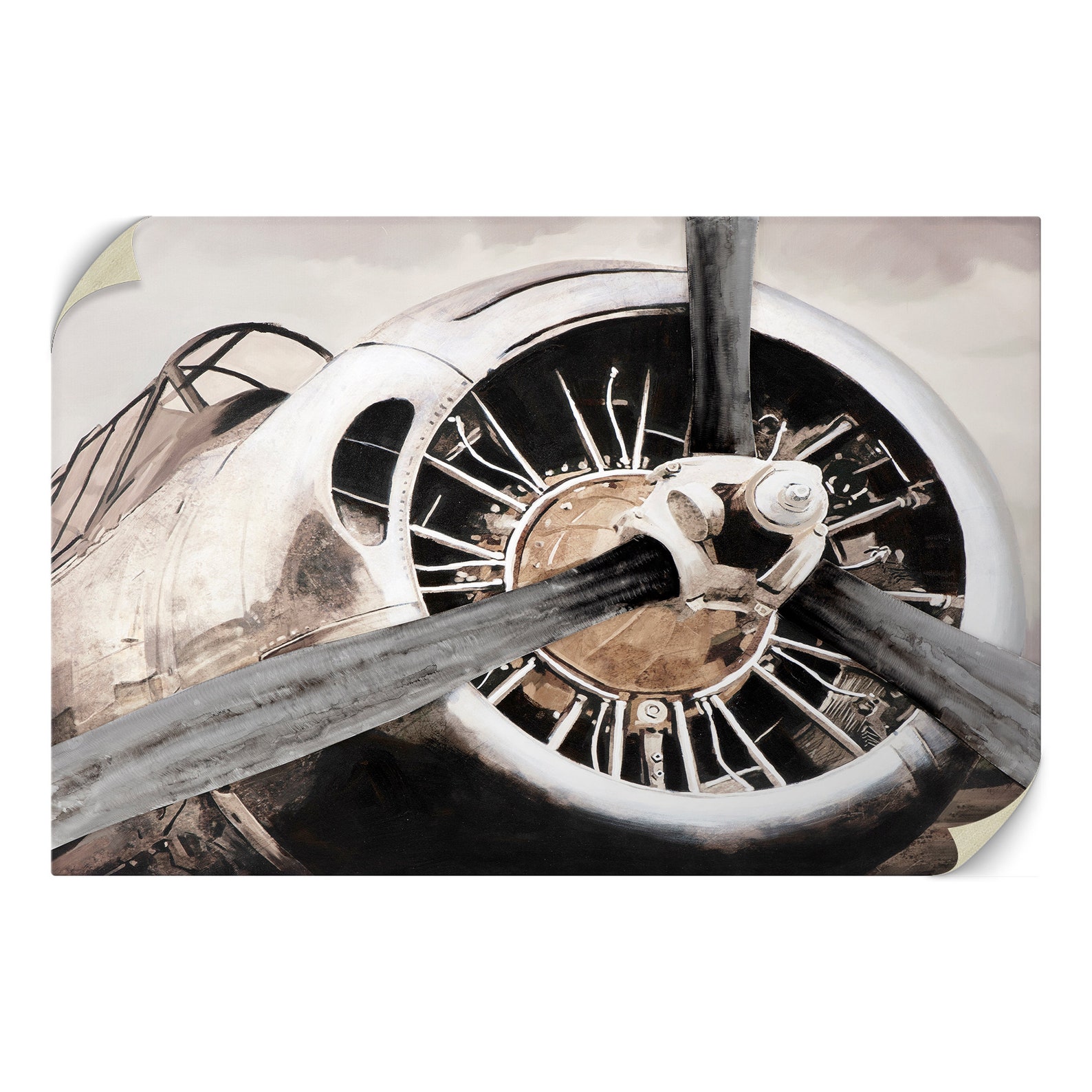 Vintage Aircraft Propeller Canvas Wall Art - Unique Home Decor & Office ...