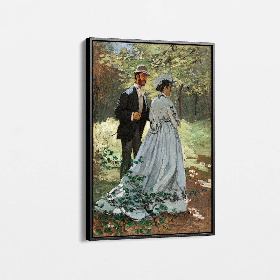 Claude Monet Bazille and Camille Canvas Art Print, Impressionist ...