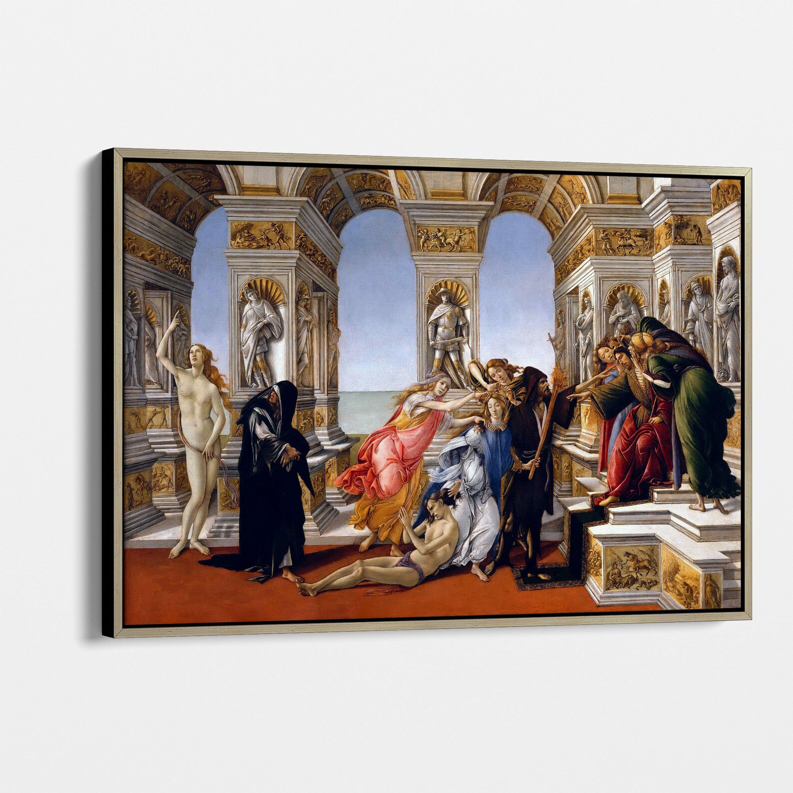 Calumny of Apelles by Sandro Botticelli - Extra Large Canvas Wall Art ...