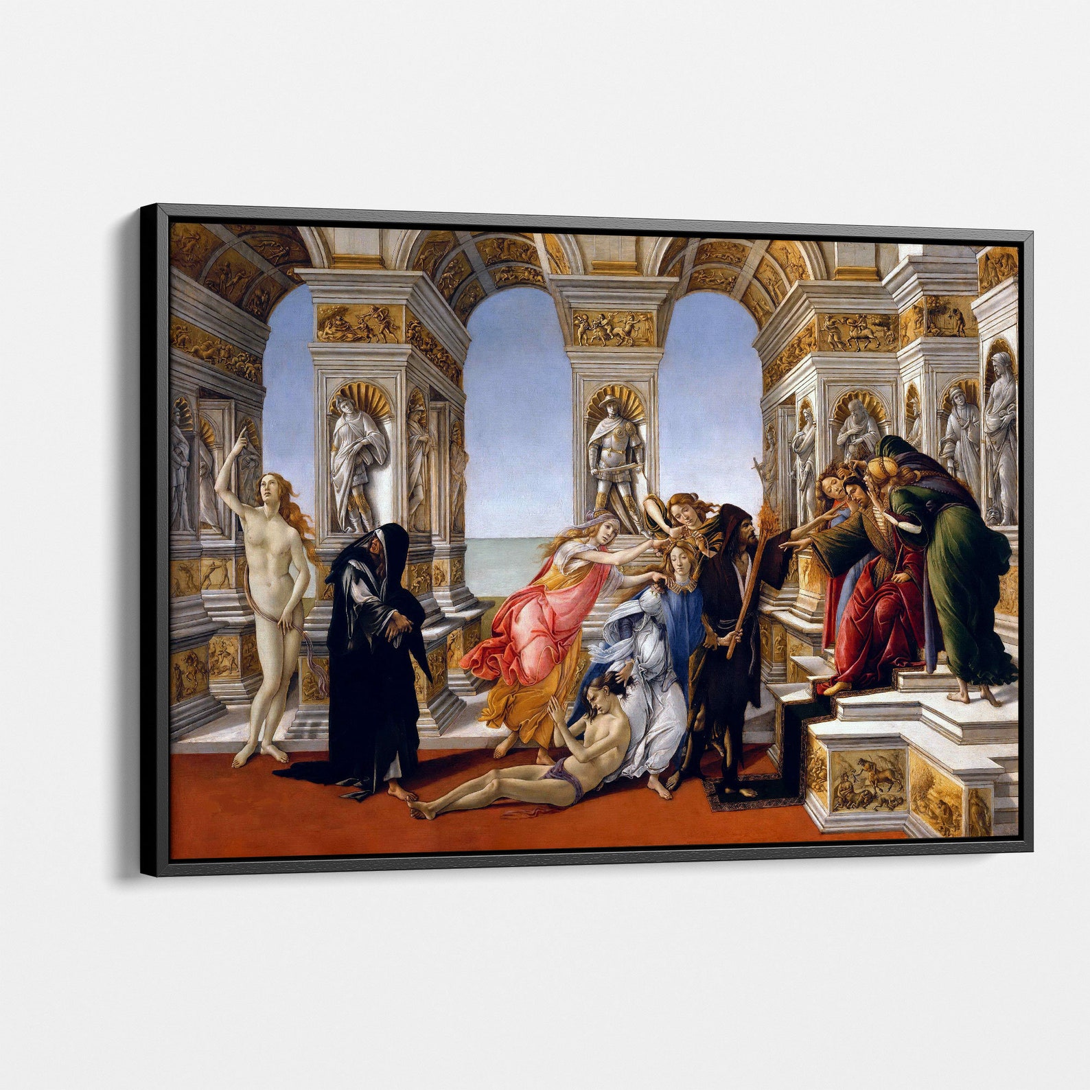 Calumny of Apelles by Sandro Botticelli - Extra Large Canvas Wall Art ...
