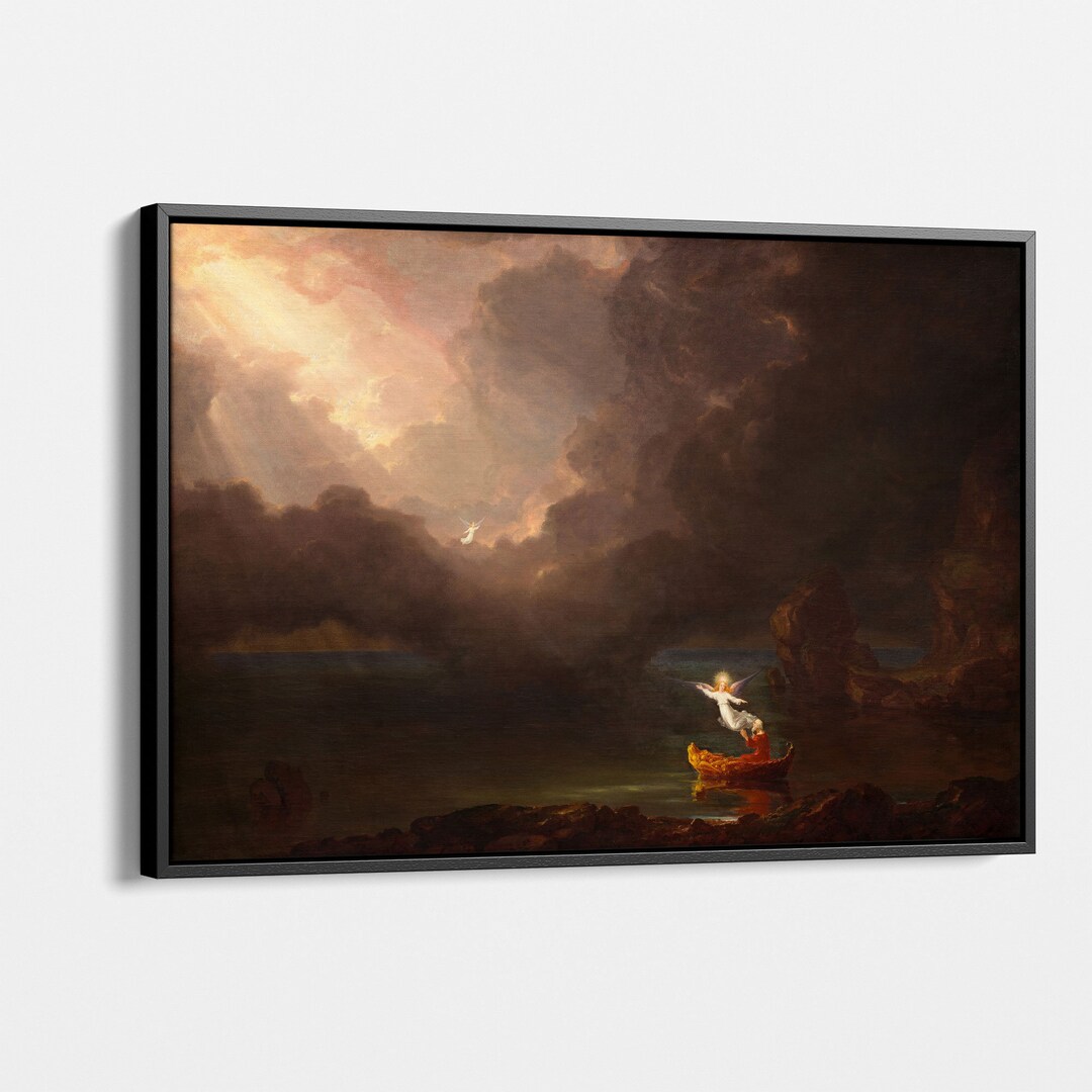 Thomas Cole - the Voyage of Life: Manhood Fine Art Print, Modern Framed ...
