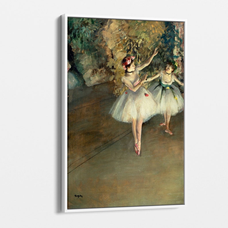 Two Dancers on Stage by Edgar Degas, Premium Canvas Art Print ...