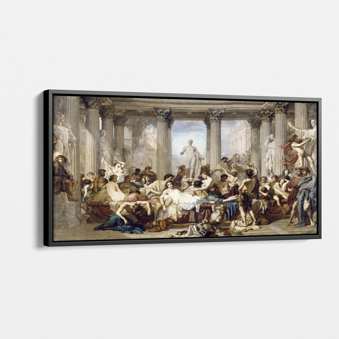 The Romans in Their Decadence by Thomas Couture Canvas Print ...