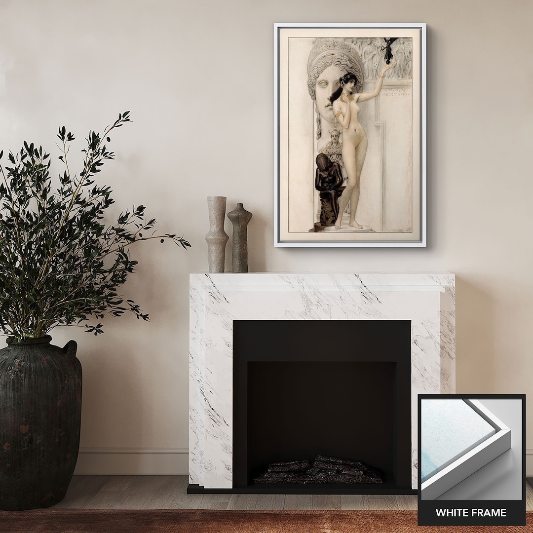 Allegory of Sculpture by Gustav Klimt Wall Art Canvas Art Print, Famous ...