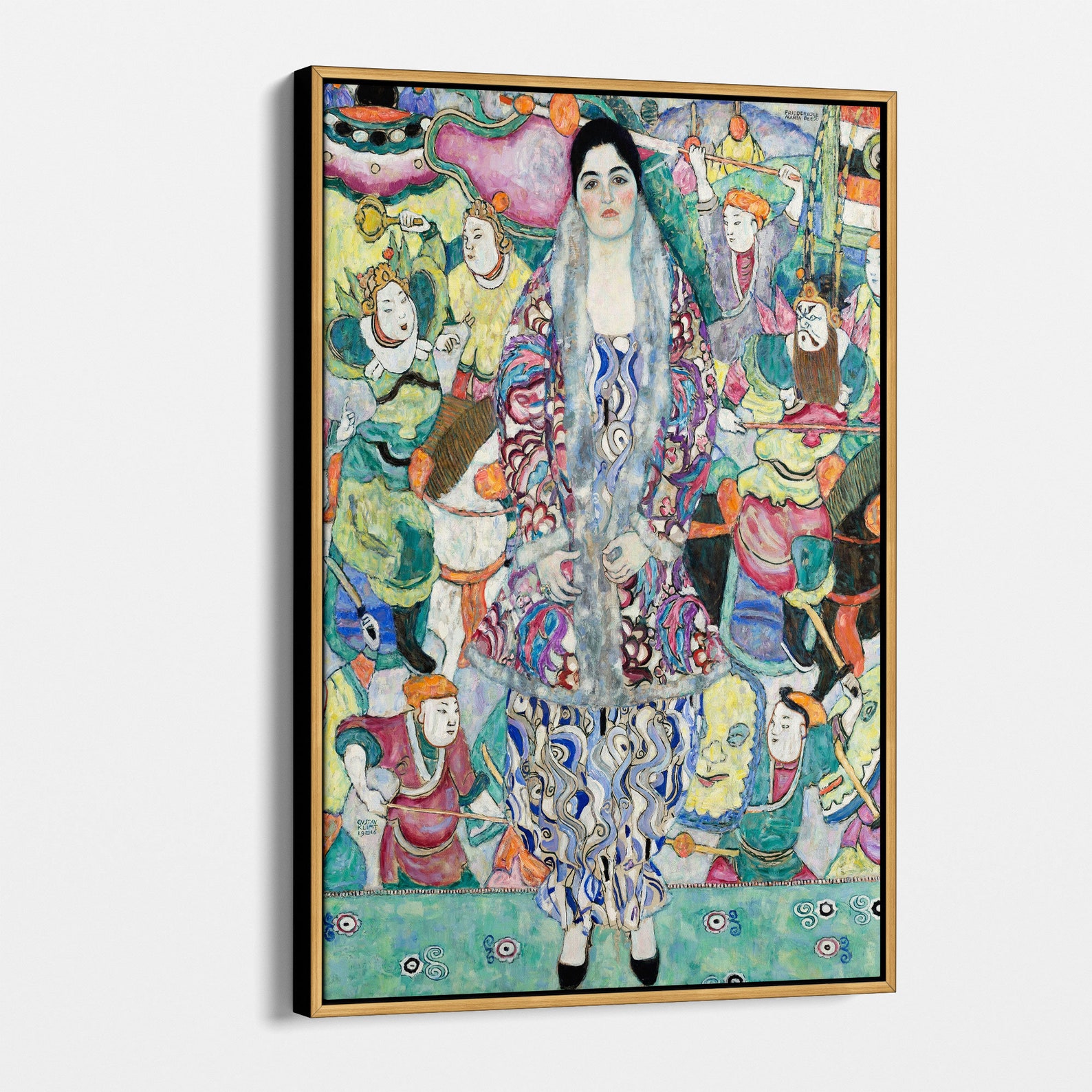 Gustav Klimt Portrait of Friederike Maria Beer Wall Art Canvas Art ...