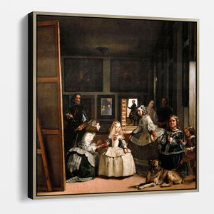 Las Meninas by Diego Velazquez Canvas Wall Art - Famous Painter ...