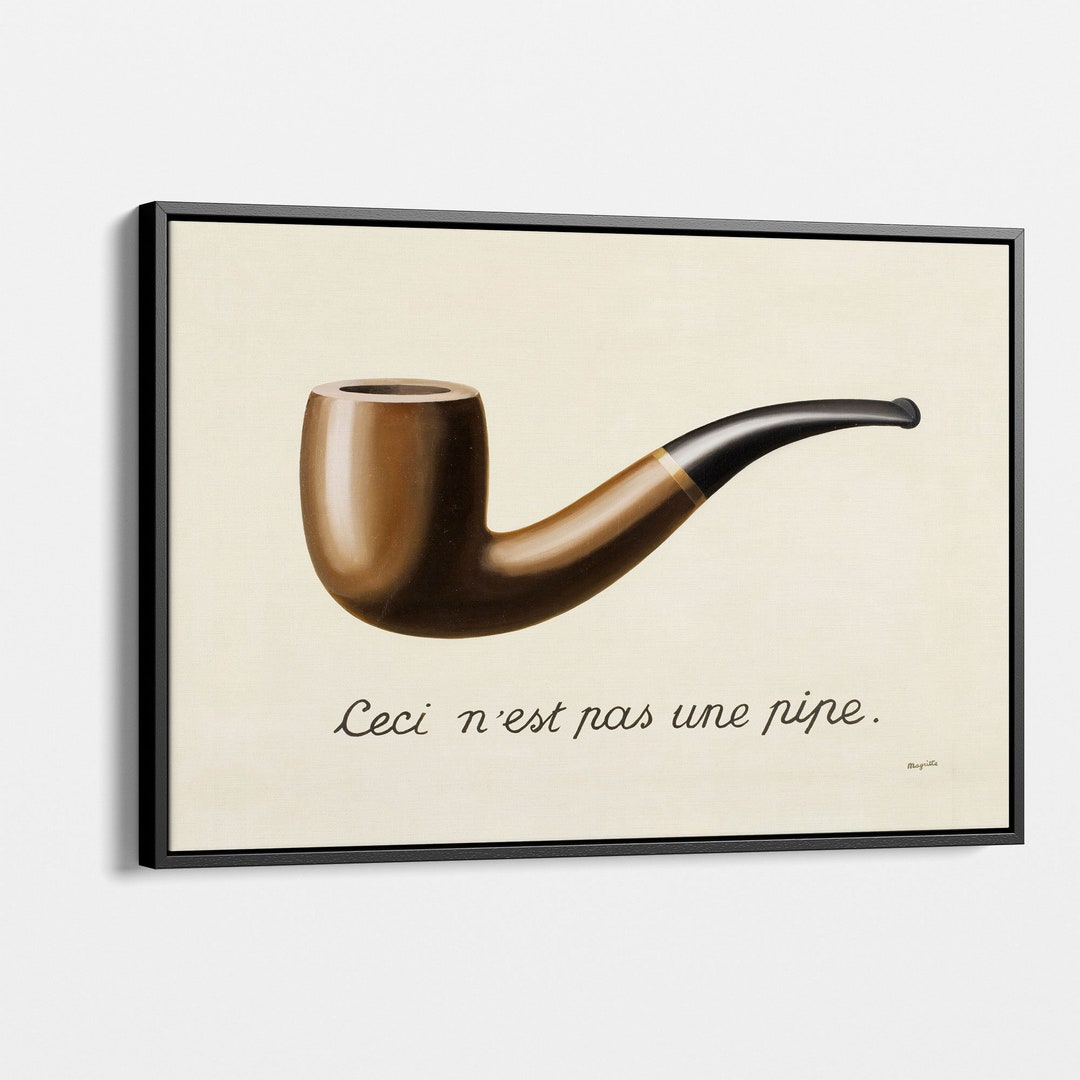 Rene Magritte Treachery of Images Canvas Art - Famous Painter Painting ...