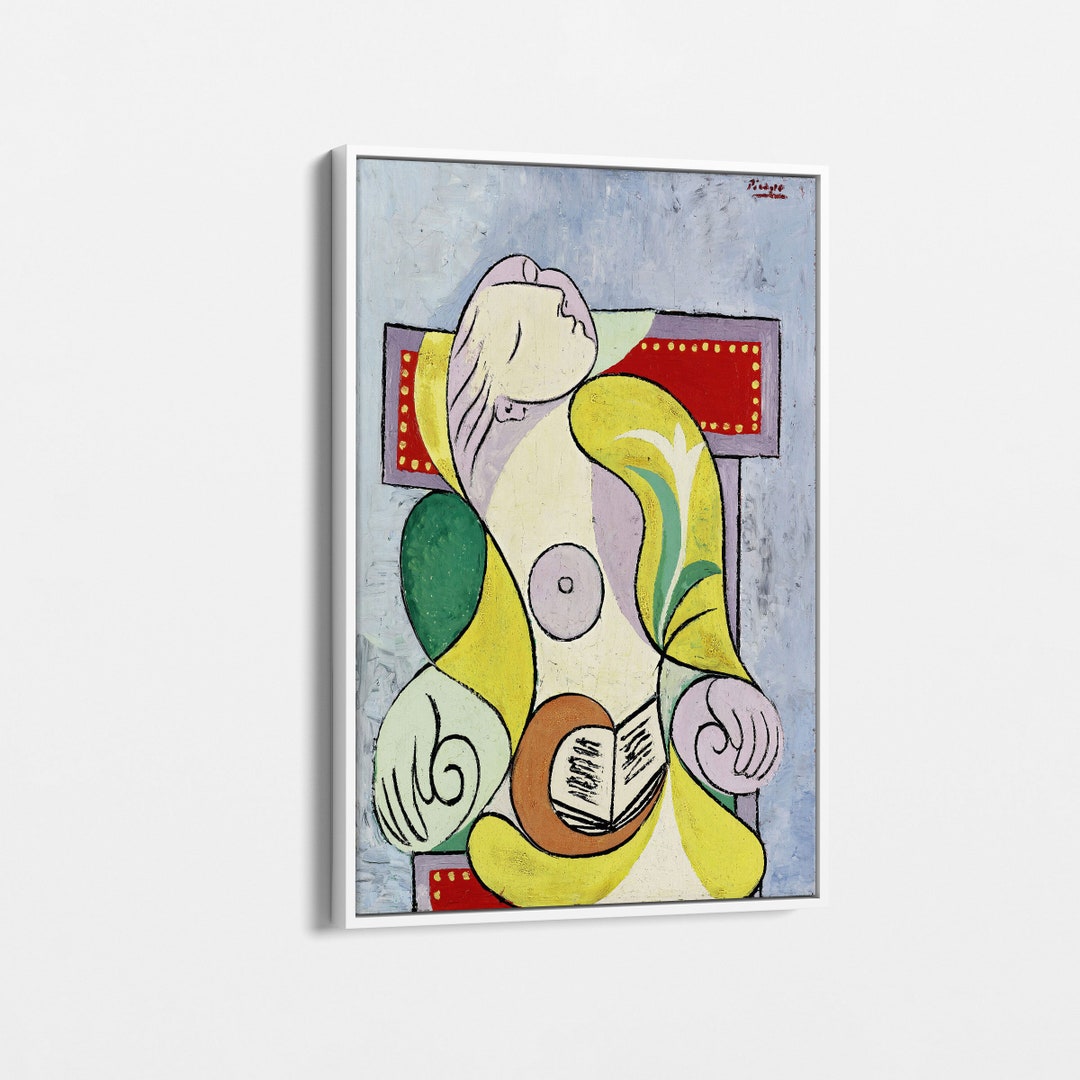 La Lecture or Reading by Pablo Picasso Canvas Wall Art Print, Picasso ...
