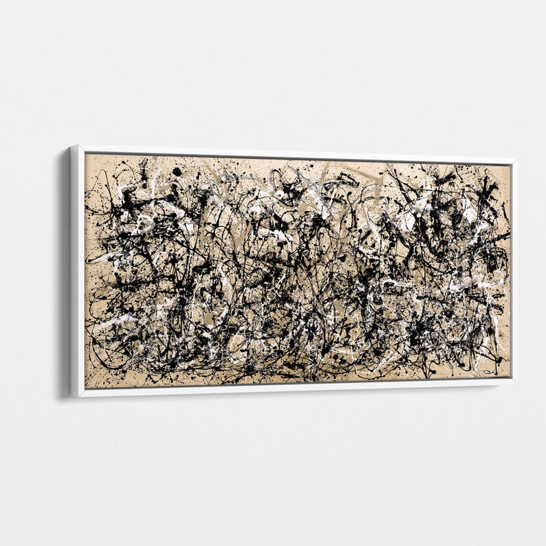 Jackson Pollock Autumn Rhythm No 30 Canvas Wall Art Print, Reproduction ...