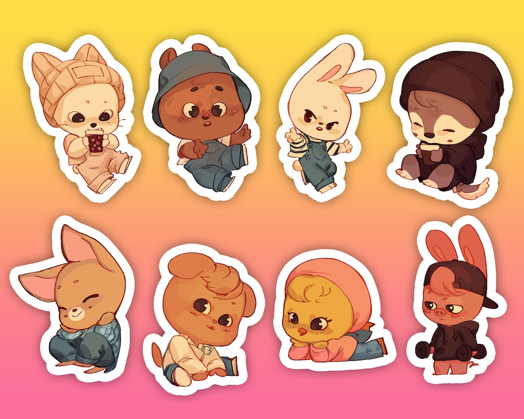 Stray Kids SKZOO Sticker Cute Stray Kids SKZOO Chibi - Etsy