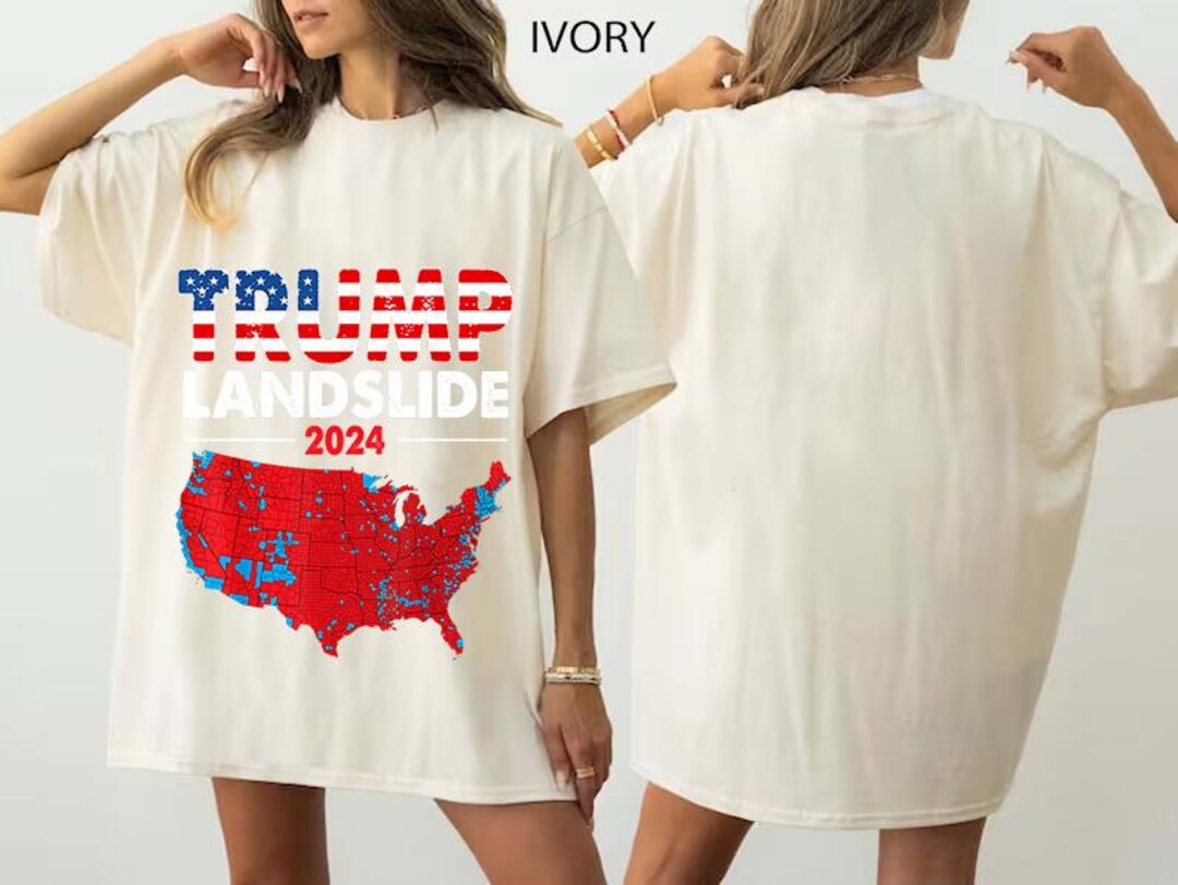 2024 Electoral Map Trump Landslide Red Election Map Digital Png ...