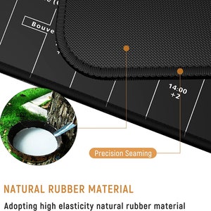 Large Gaming Mouse Pad, World Map, Stitched Edges, Extended Mousepad ...