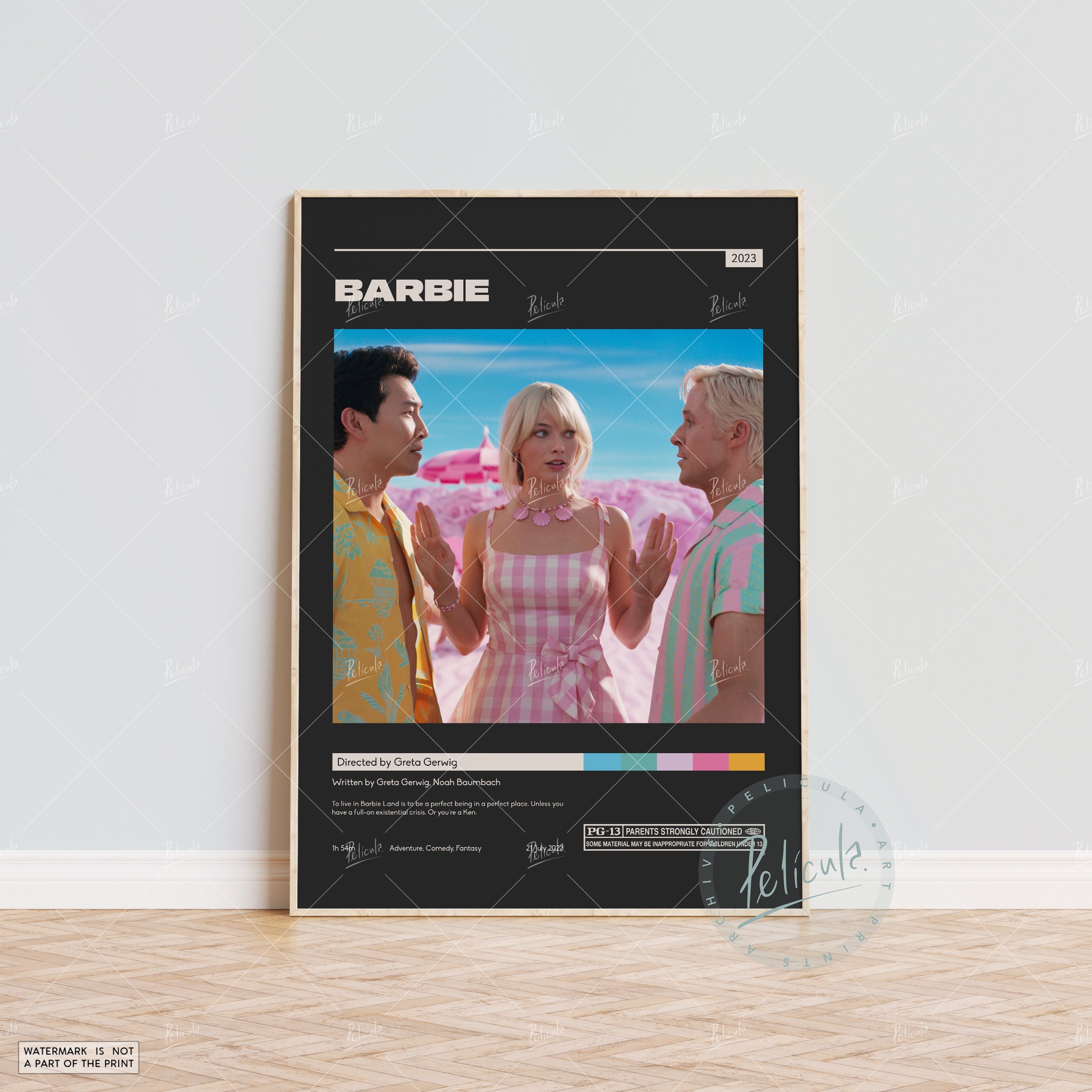Barbie Poster | Greta Gerwig Barbie, Ken Minimalist Movie Poster