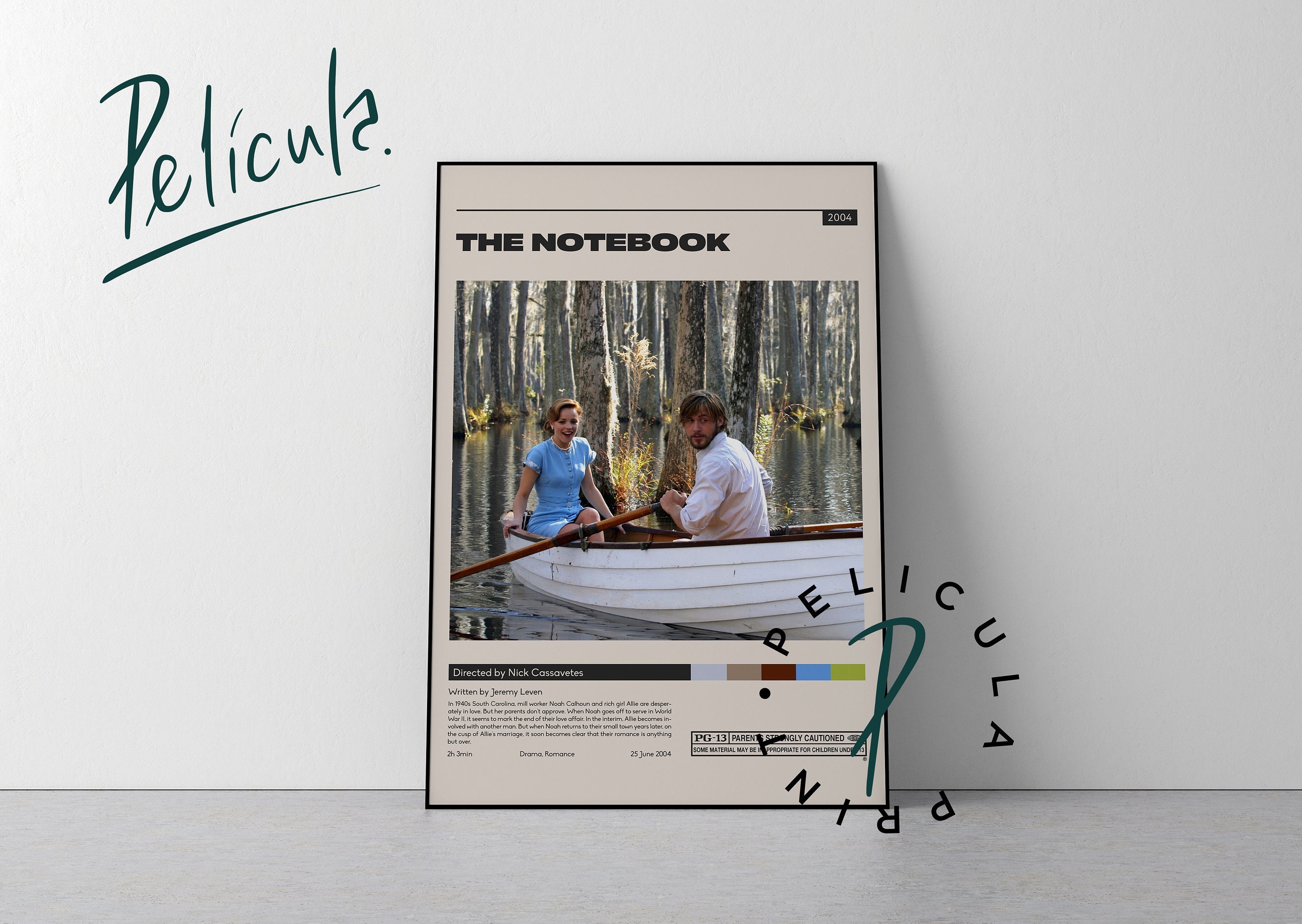 The Notebook Poster, Nick Cassavetes | Minimalist Movie Poster sold by ...