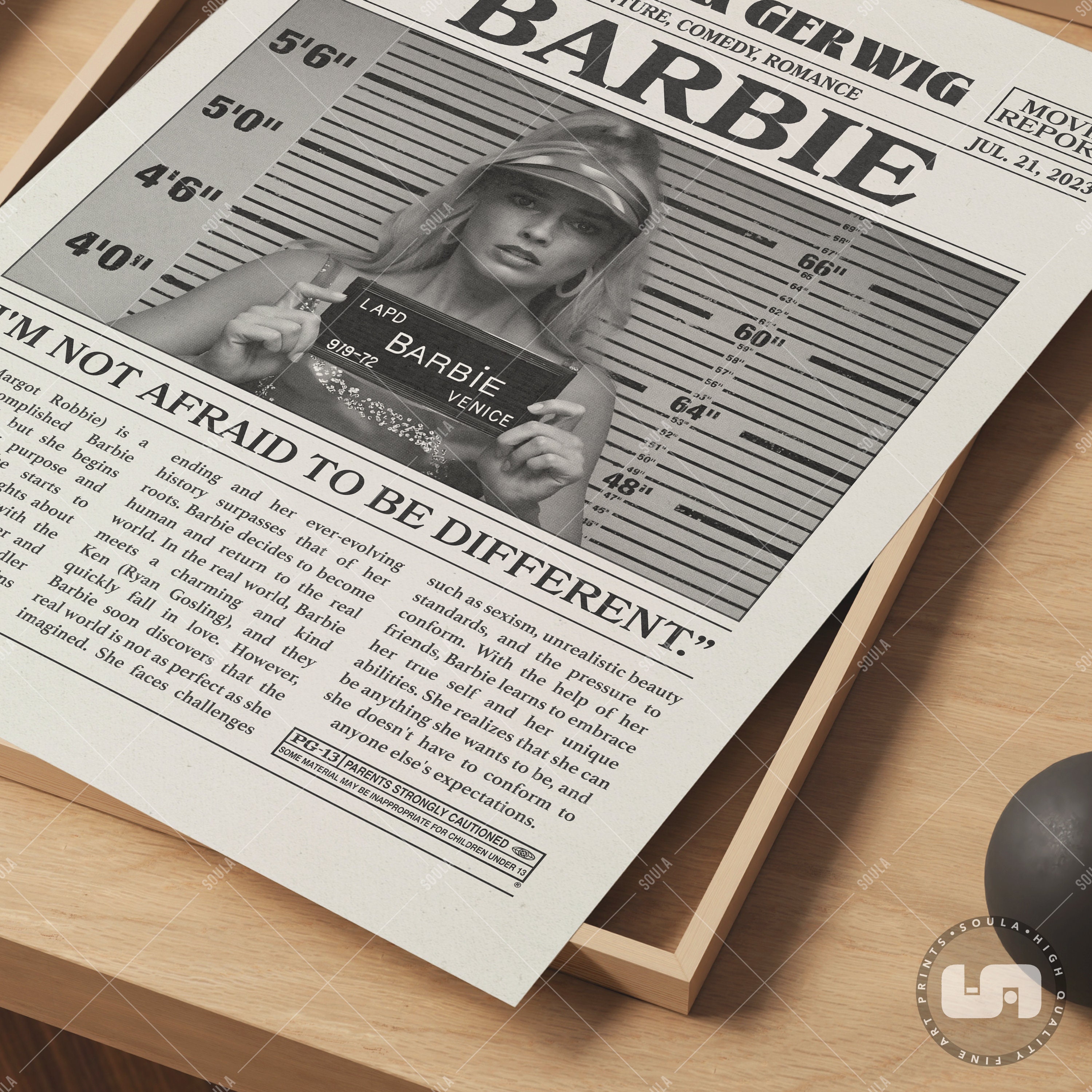 Barbie Poster, Greta Gerwig Barbie, Ken Minimalist Movie Poster ...