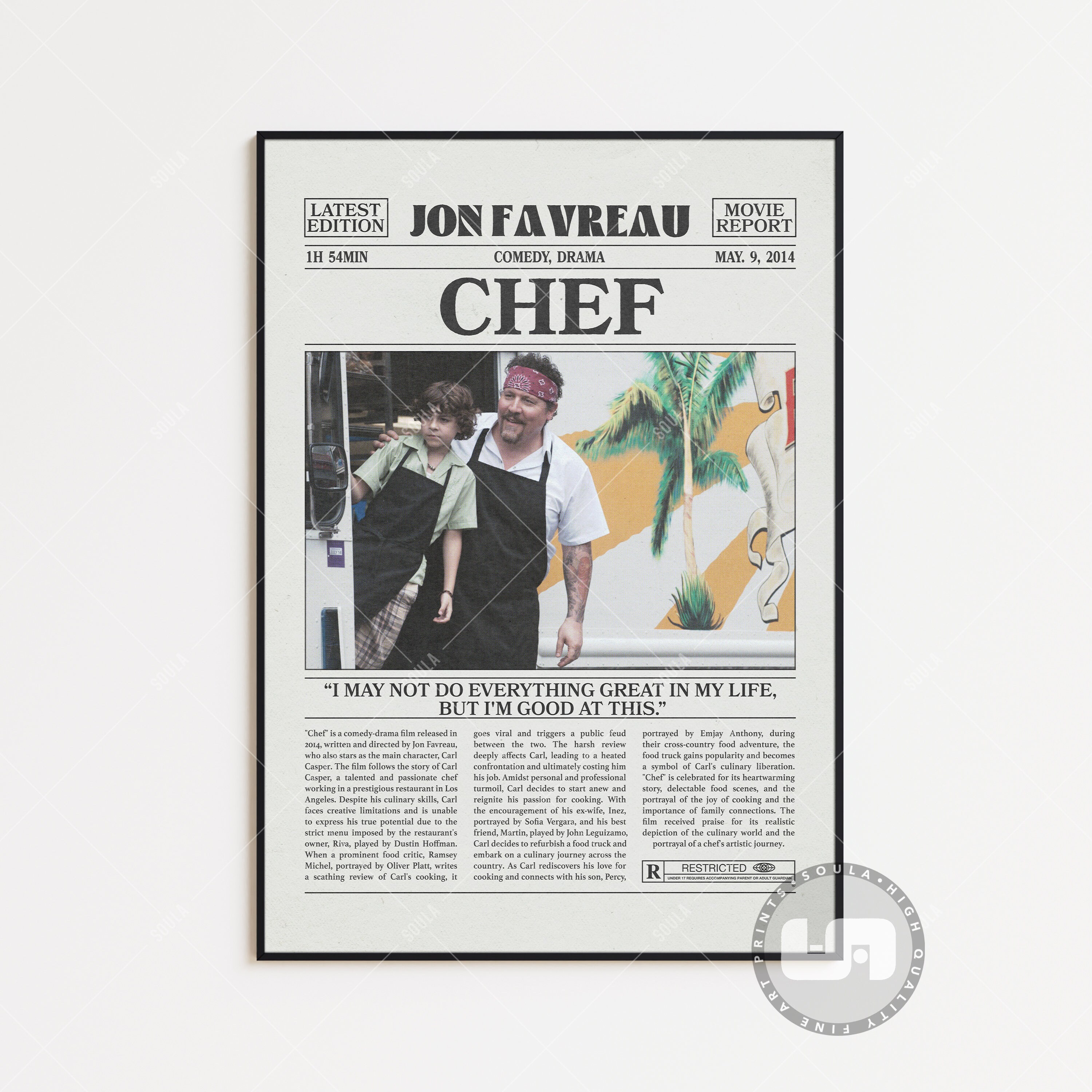 Chef Jon Favreau Poster