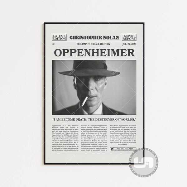 Oppenheimer Vintage Poster - Etsy