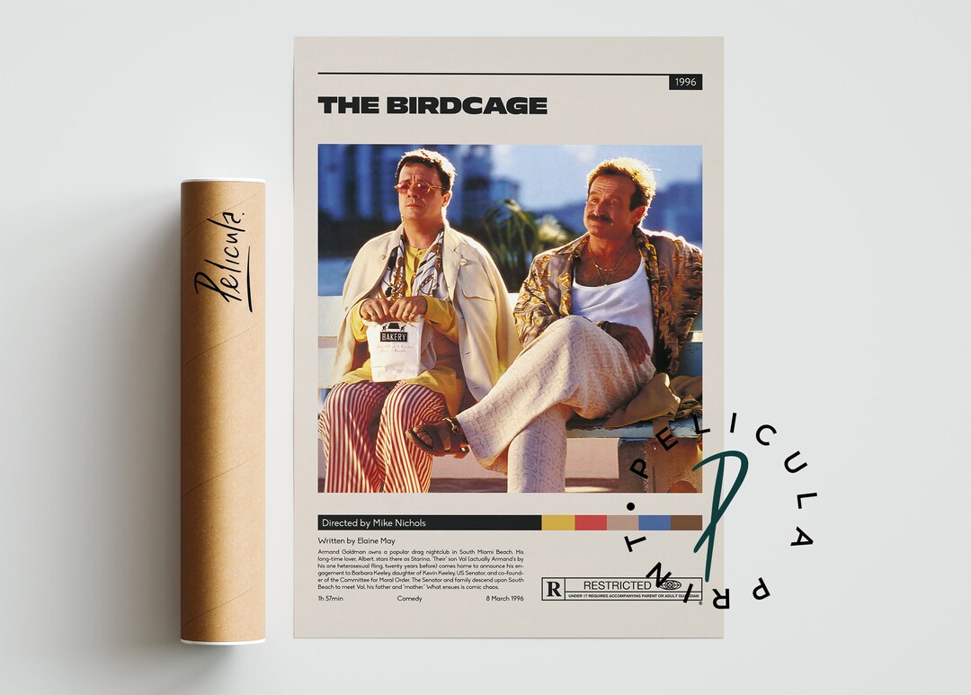 The Birdcage Poster Mike Nichols Minimalist Movie Poster - Etsy