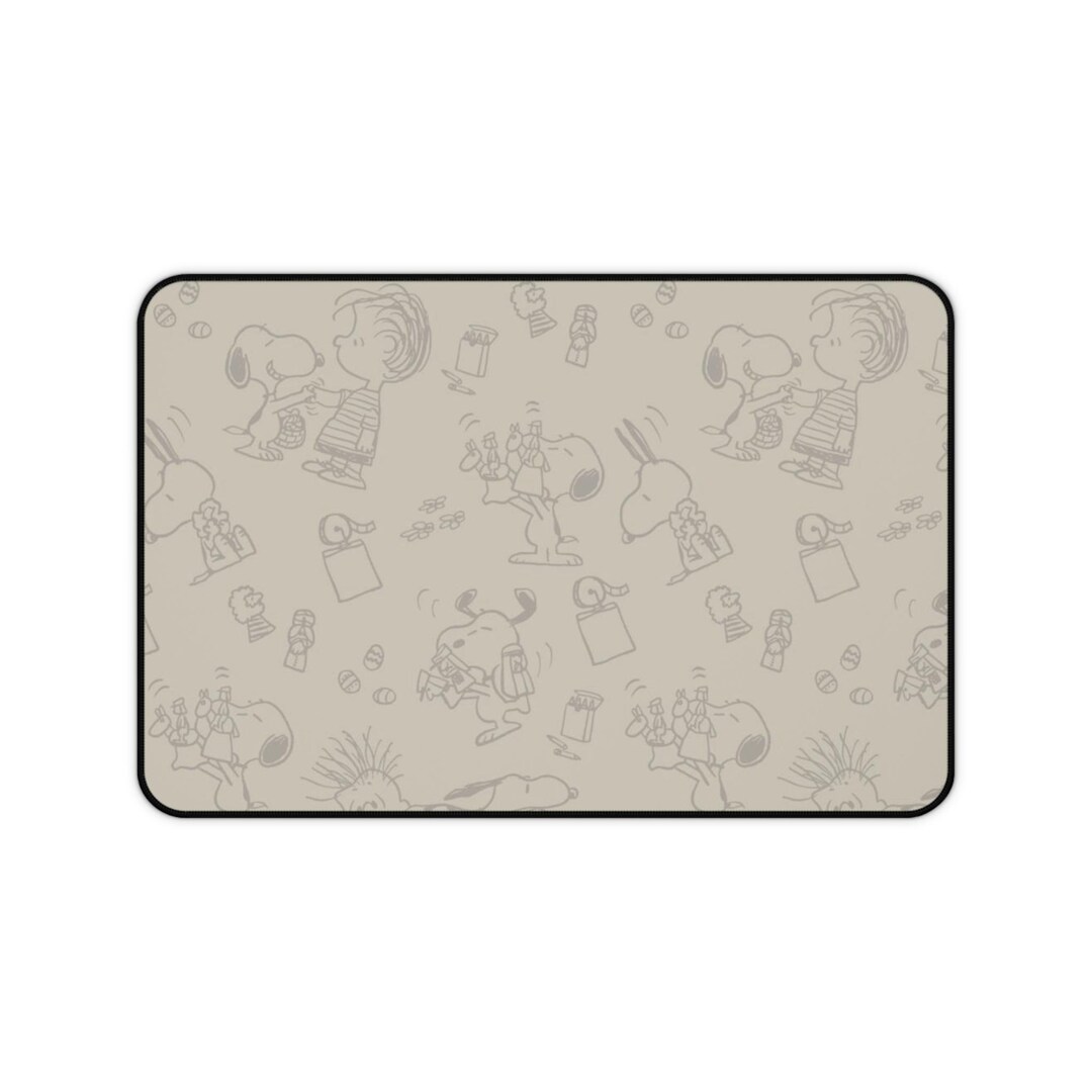 Peanuts Desk Mat, Fun Home Office Decor, Snoopy and Friends, Workspace ...