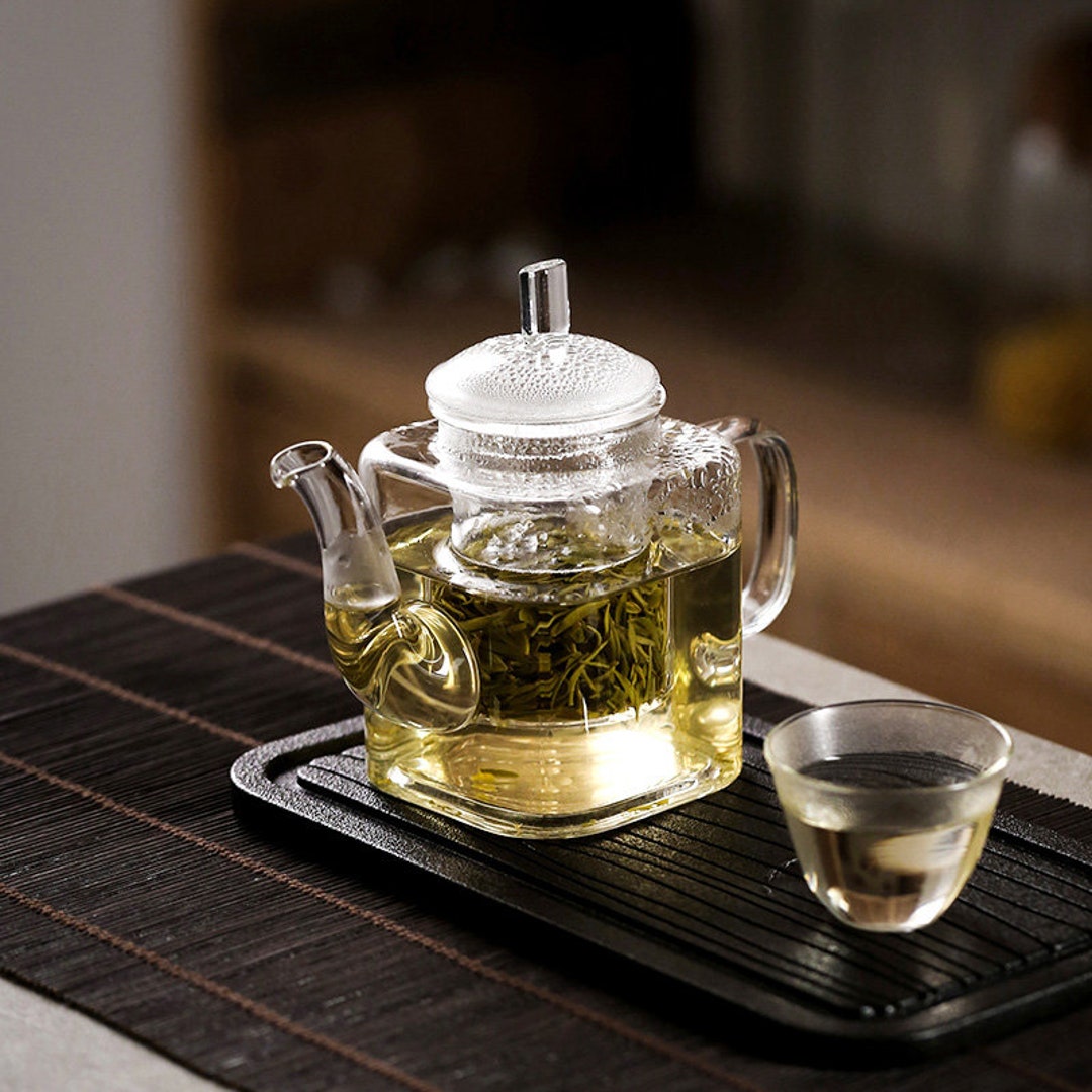 Japanese Square Glass Teapot High Temperature Glass Teapot Teapot With ...