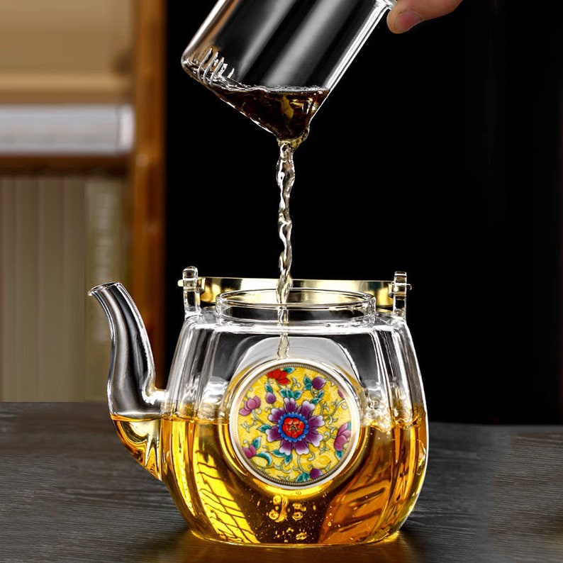 Handmade Glass Teapots Stovetop Safe Teapots Vintage Teapots Tea Party ...