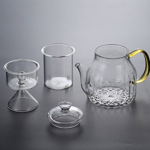 Large Capacity Glass Teapottea Cup and Saucer Settea Party Sethigh ...