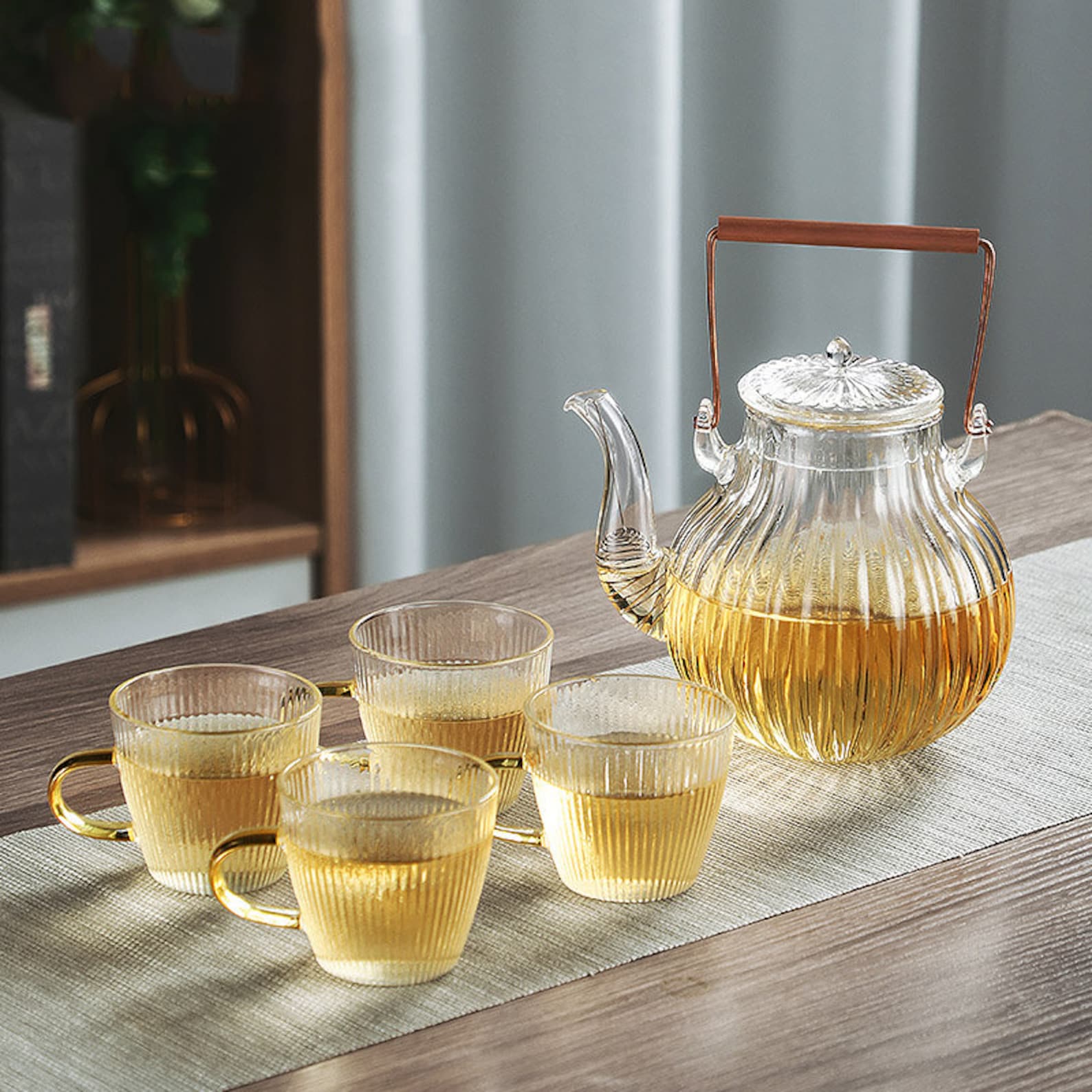 Glass Teapotboiled Teapot Glass Teapot Teacup Set High - Etsy