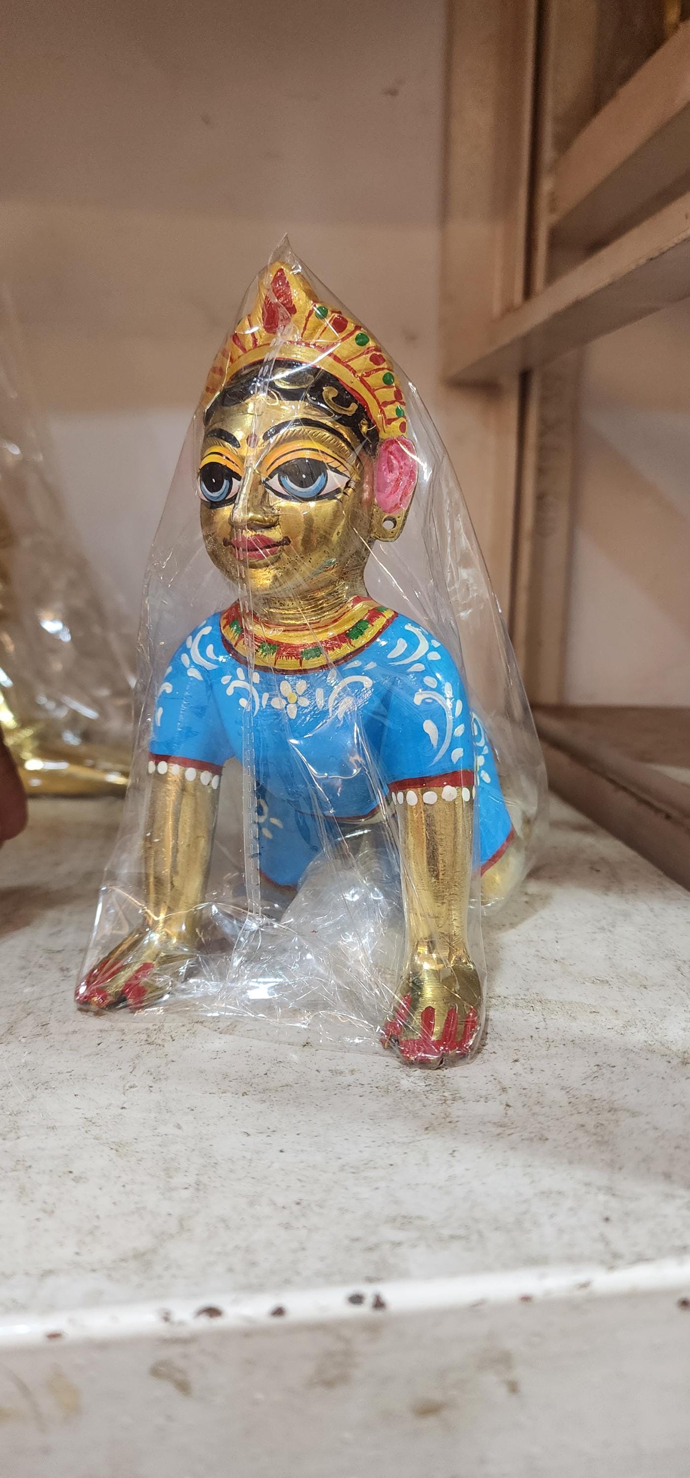 6inch Solid Brass Radha Rani Statue , Vrindavan Radha Rani Murti ...