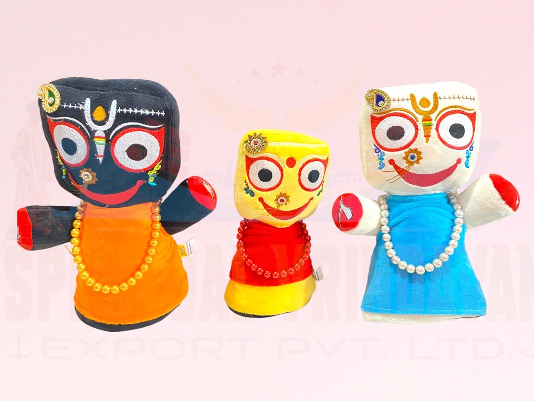 6inch Jagannath Baldev Subhadra Soft Toy Made With Cotton Cloth Only ...