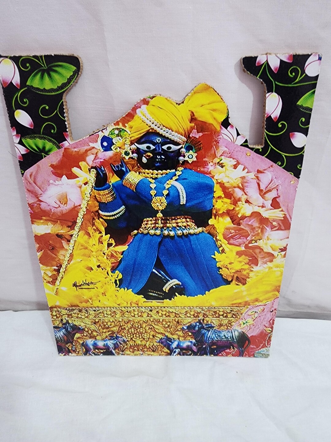 Wooden Mdf Made Radha Raman Photo Frame , No Glass, Only Light Weight ...