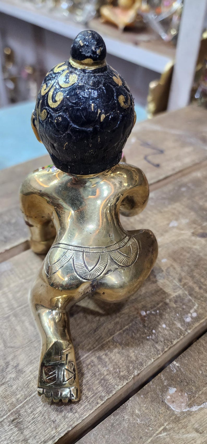 5inch Brass Laddu Gopal Deity , Vrindavan Bal Gopal , Baby Krishna ...