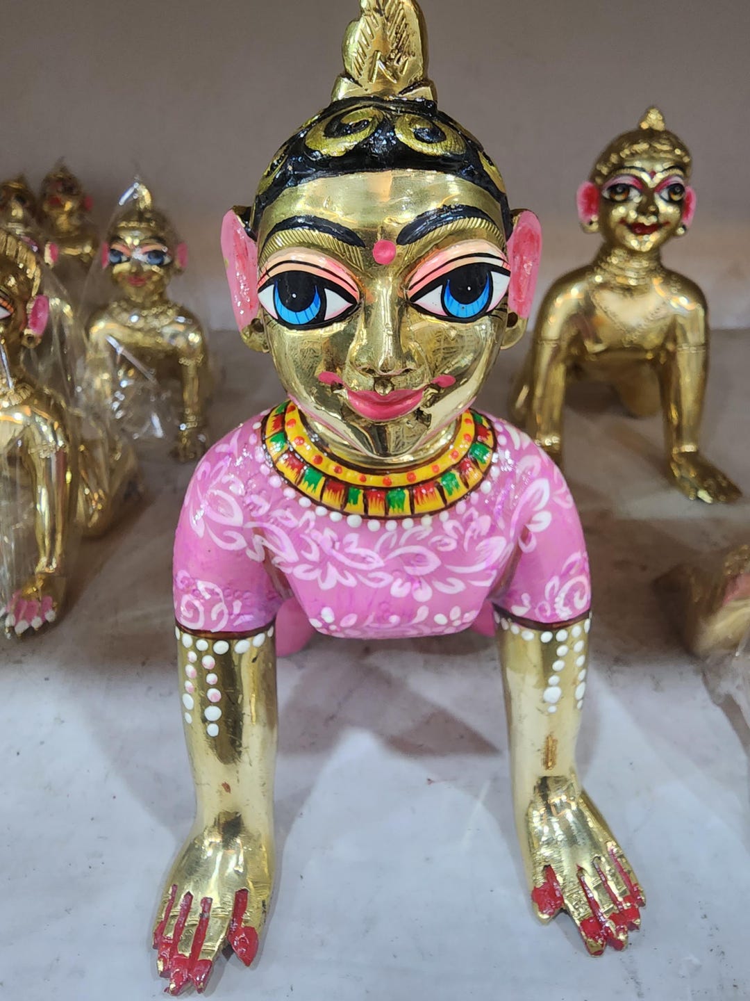 5inch Solid Brass Radha Rani Statue , Vrindavan Radha Rani Murti ...