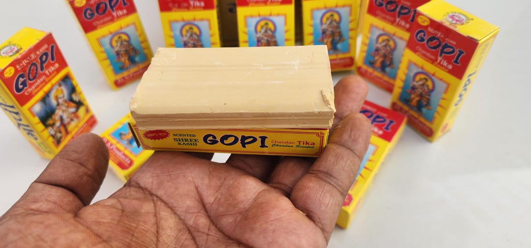 Pure Gopi Chandan Tilak Stick – Sacred Sandalwood Clay for Vaishnav ...