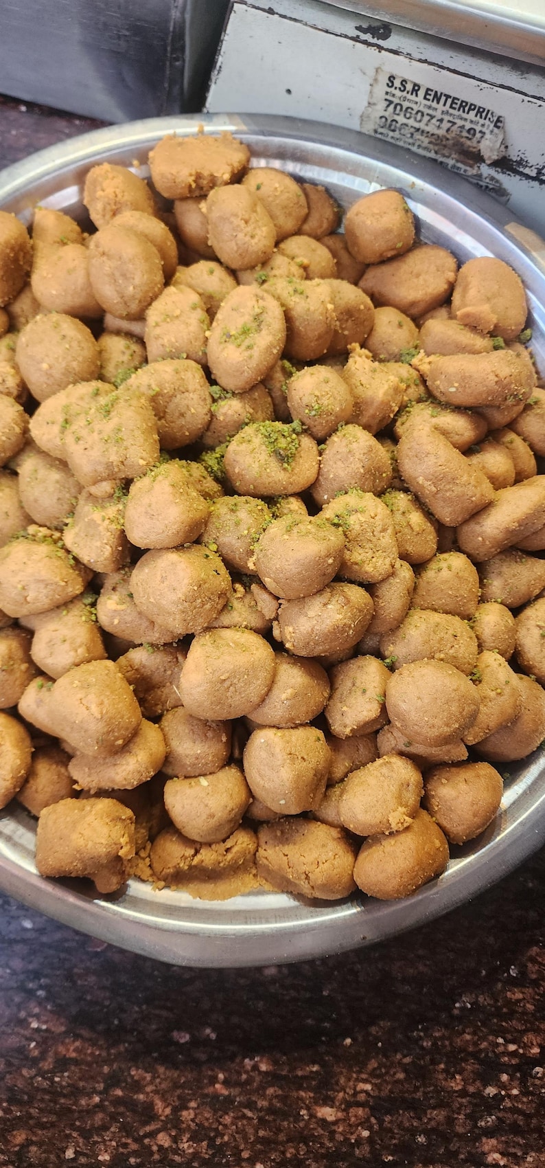 Mathura Peda Prasad From Iskcon Vrindavan Made , Offered Prasad From ...