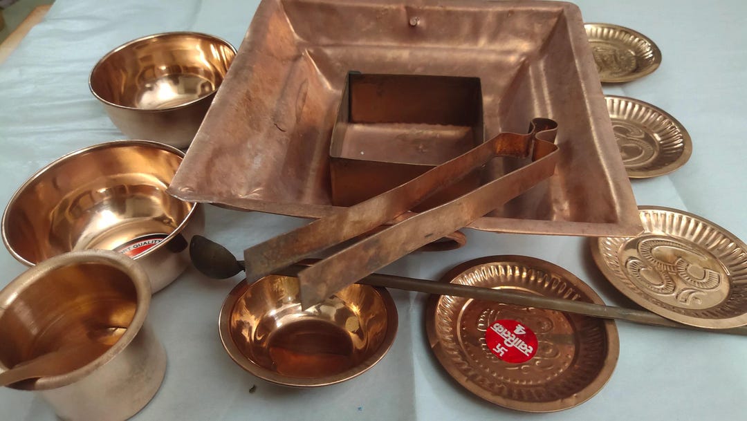 Agnihotra Kit , Havan Kit , Yagya Yajna Copper Kit , Handmade Daily ...