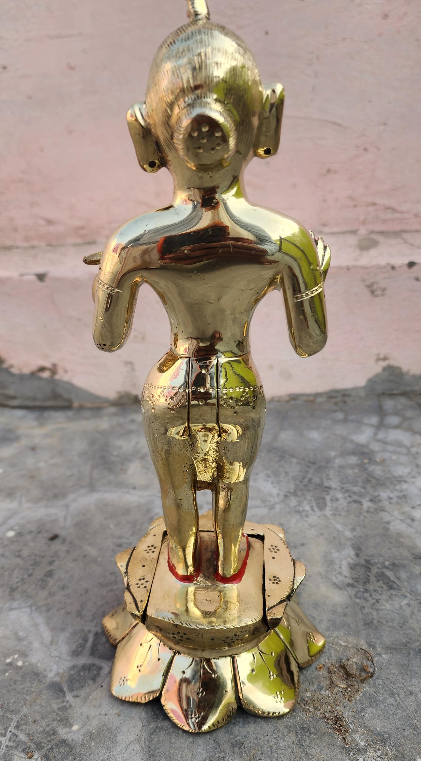 12inch Vrinda Devi , Tulsi Devi , Solid Statue From Holy Vrindavan Dham ...