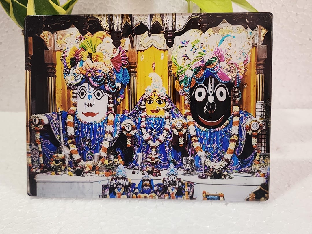 6*6inch Jagannath Baldeb Subhadra Acrylic Photo Beautifull Frame From ...
