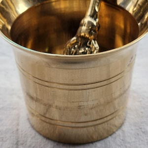 2-inch Brass Panchpatra Set With 5-inch Spoon | Handcrafted in ...