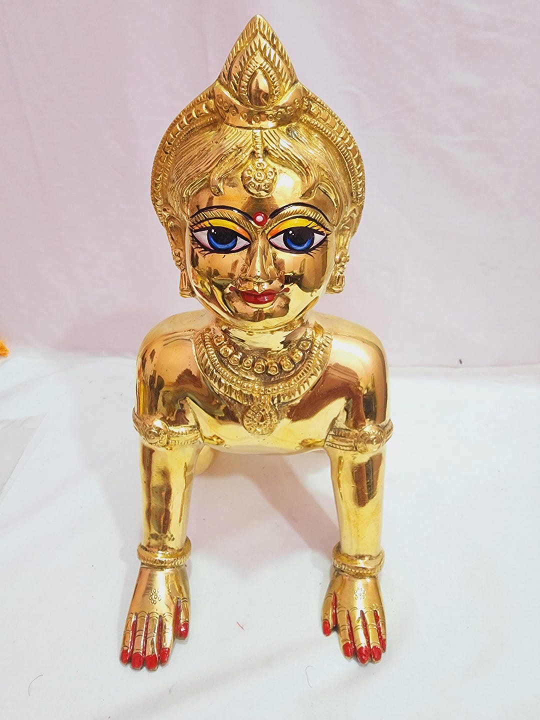 12inch/30cm Brass Radha Rani Statue , Vrindavan Radha Rani Murti ...