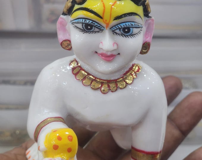6inch/15cm Laddu Gopal Idol,fiber Kanha Ji Murti , Krishna Statue for ...